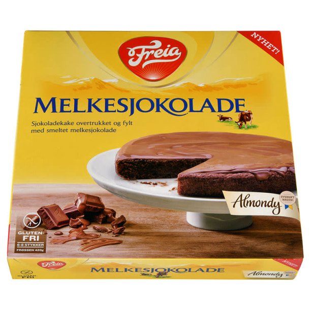 MELKESJOKOLADEKAKE FREIA , 420G ALMONDY - Kaker og dessert - MatMarket